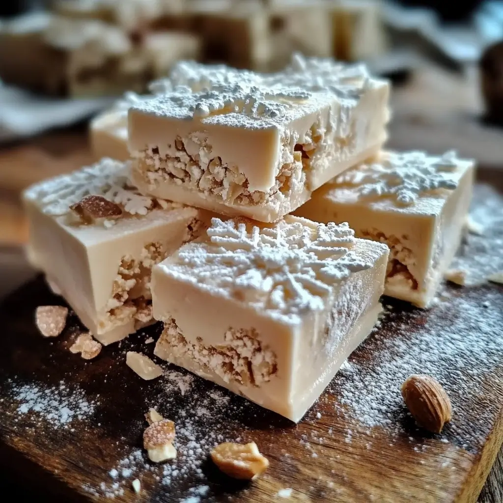 No-Bake Snowflake Crisp Milk Nougat Recipe - Her Recipe Box