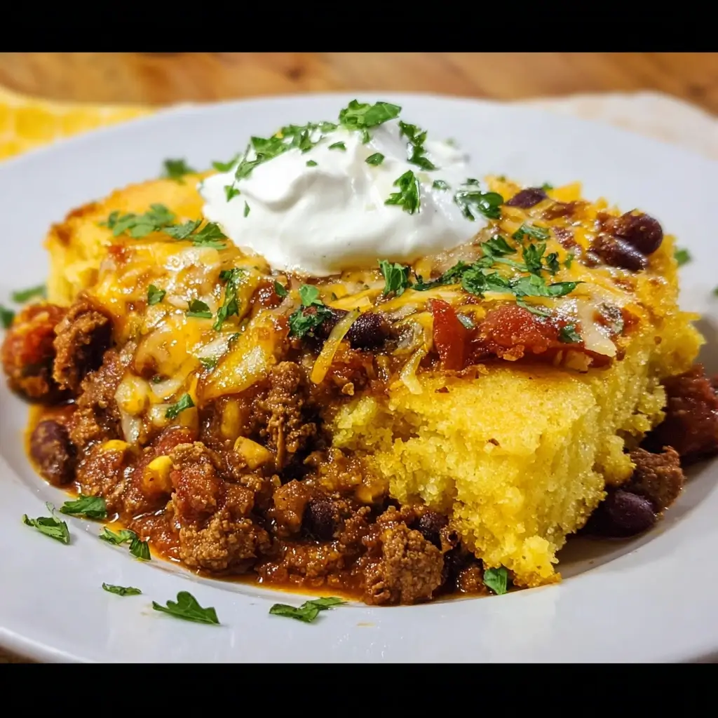 Chili Cornbread Casserole Recipe - Her Recipe Box